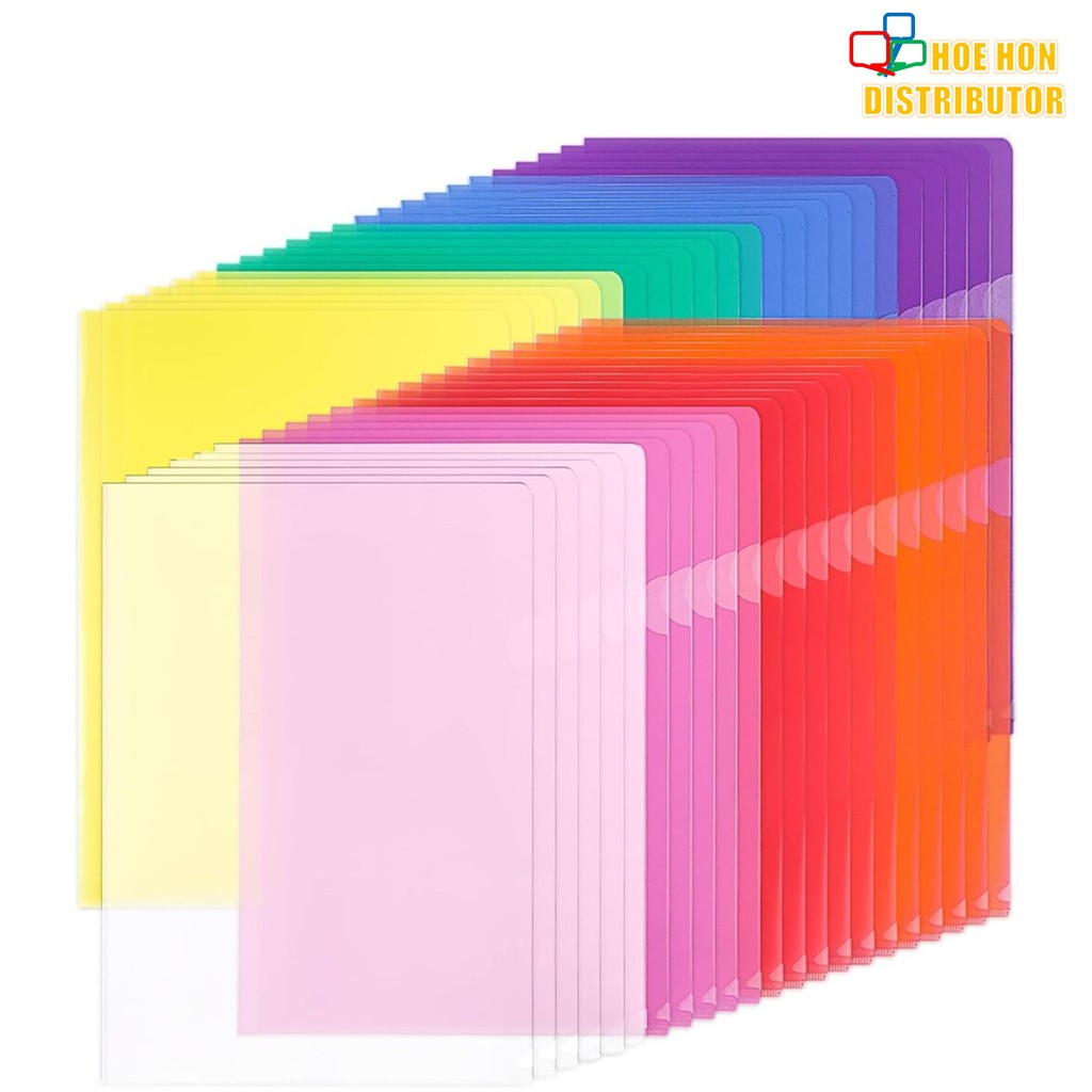 PP L Shape Folder 1pc A4 Paper Holder Management Document Cover ...