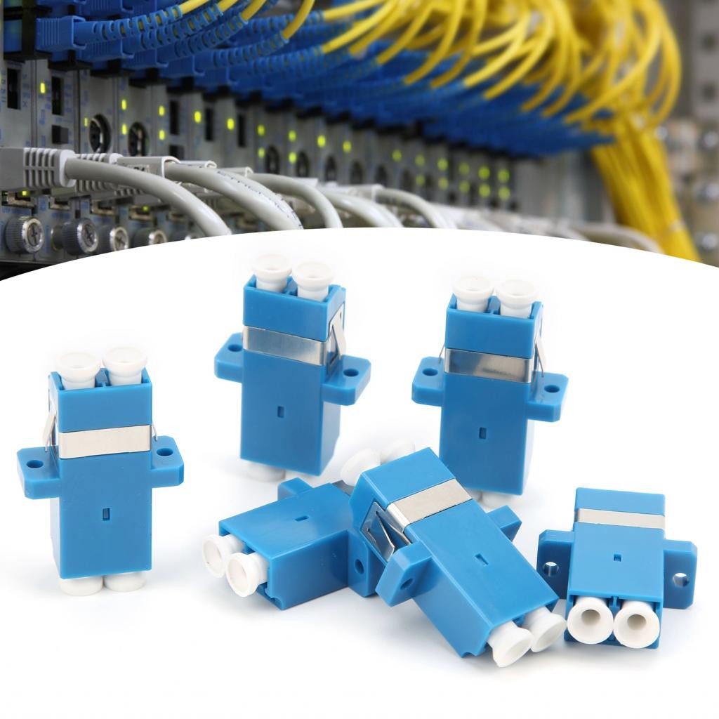 Sinhopsa Duplex Fiber Optic Coupler LC Connector Adapter for Industrial ...