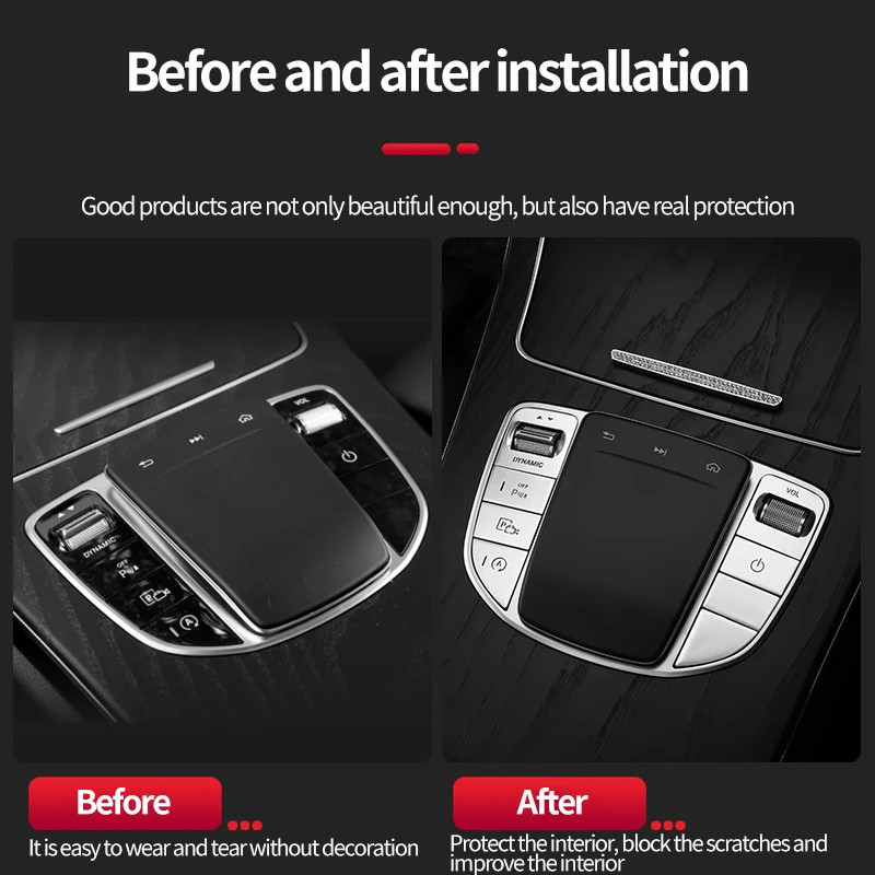 Car Central Control Mouse Button Protection Sticker for For Mercedes ...