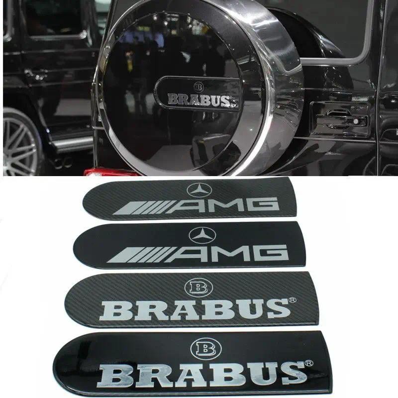 Spare For BRABUS Trunk Sticker Carbon AMG BRABUS Spare Tire Sticker For ...