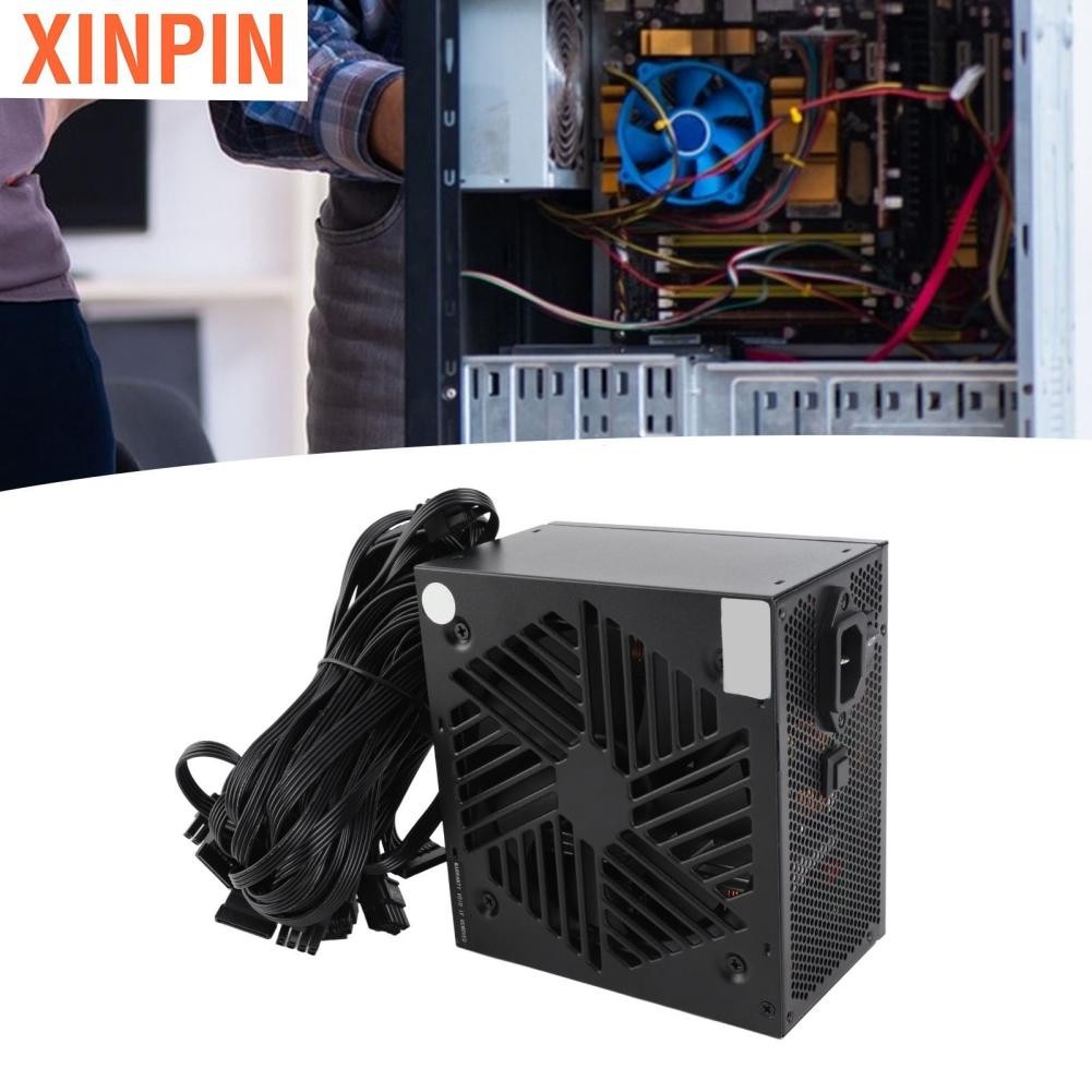Xinpin 800W Power Supply Energy Efficient Gaming PC Auto Speed Adjust ...