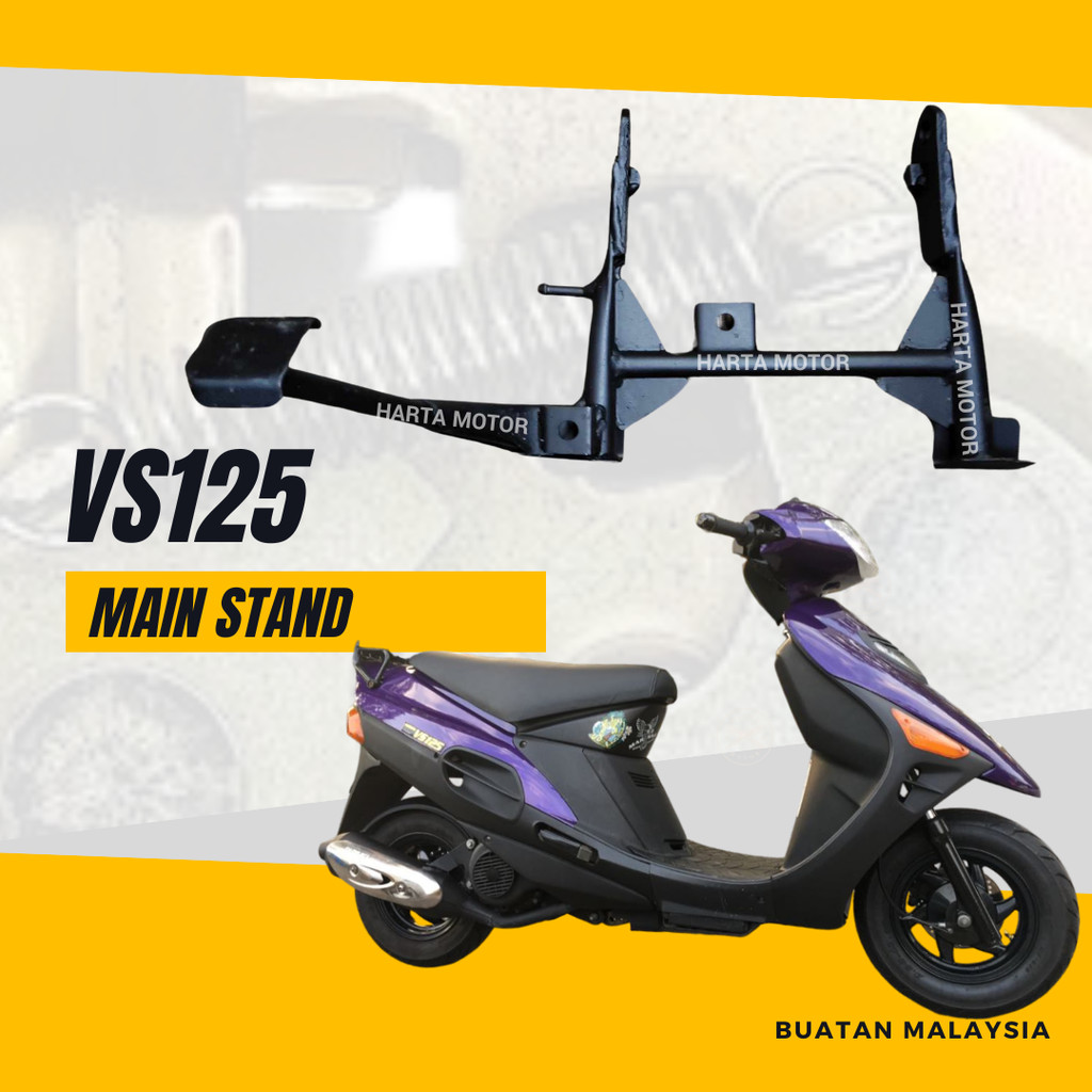 MAIN STAND VS125 - VS 125 FIRST MODEL TONGKAT TENGAH DOUBLE STAND SHAFT ...