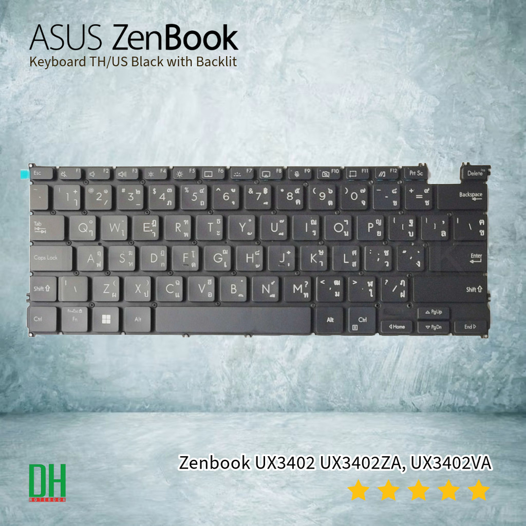 Keyboard ASUS Zenbook UX3402 TH/US Black With Backlit High Quality OEM ...