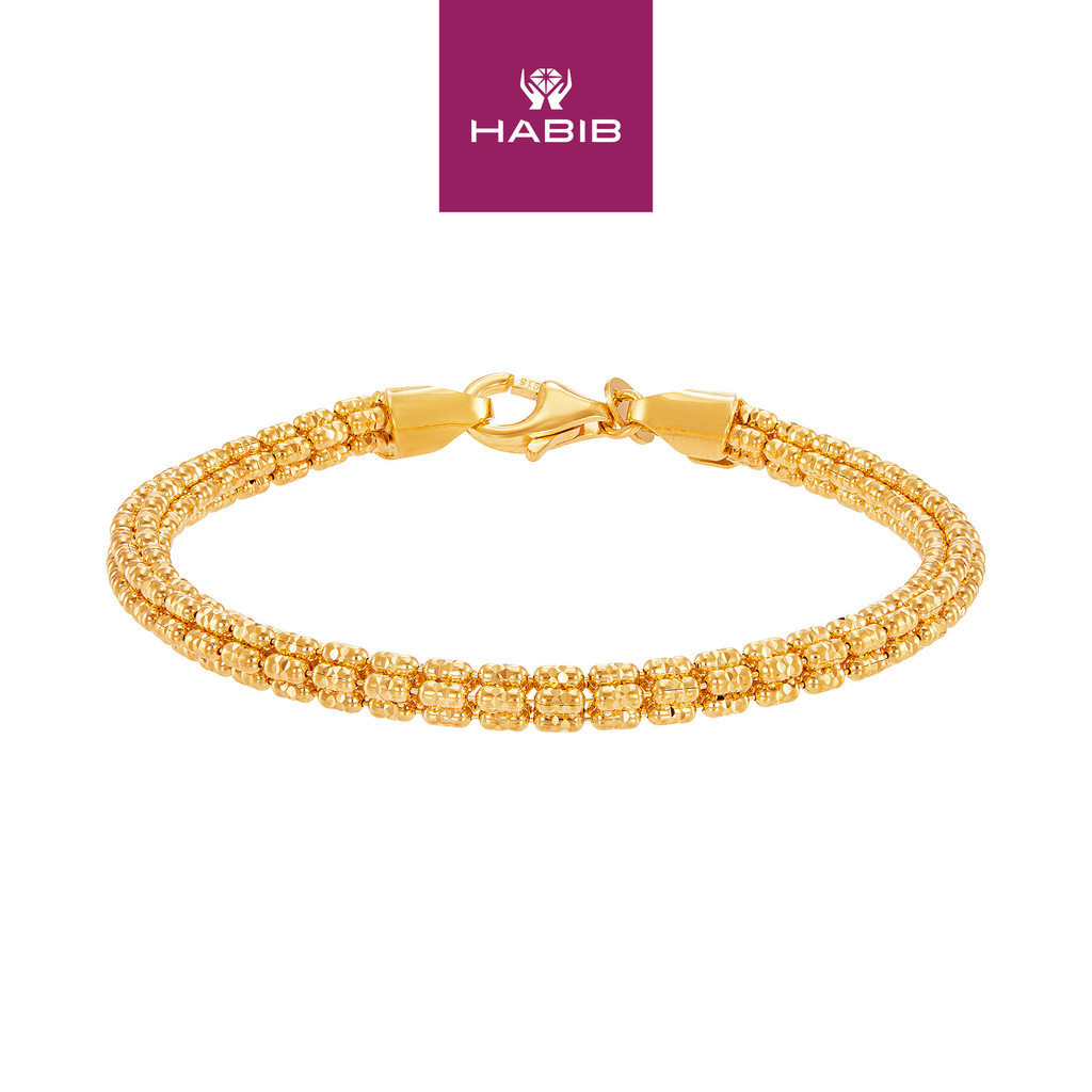 HABIB Oro Italia 916 Yellow Gold Bracelet GW51991024(5) (22K Gold ...