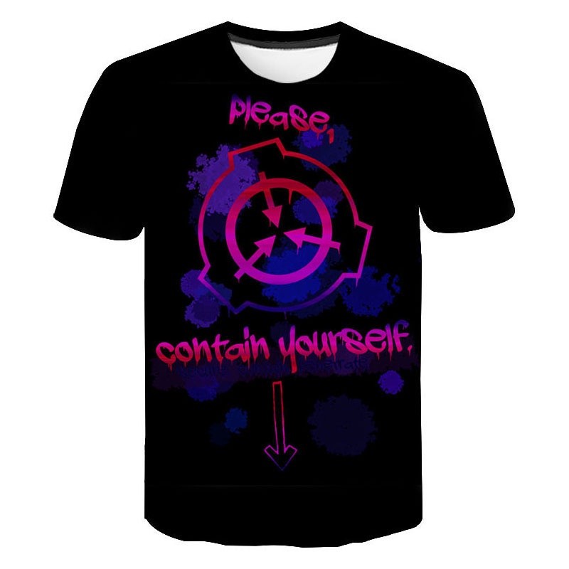 SCP Foundation 3D Print T-shirt Streetwear O-Neck Short Sleeve | Shopee ...