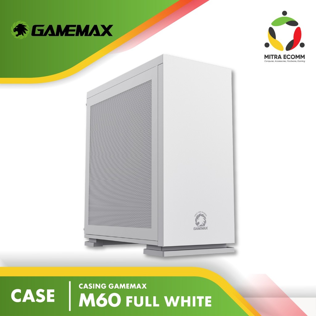 GameMax Dual Mesh M60 White mATX Gaming Case PC Casing | Shopee Malaysia