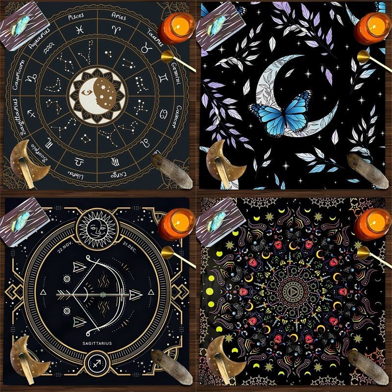 Tarot tablecloth Board Game Cloth Decoration tablecloth Sun Flower Moon ...