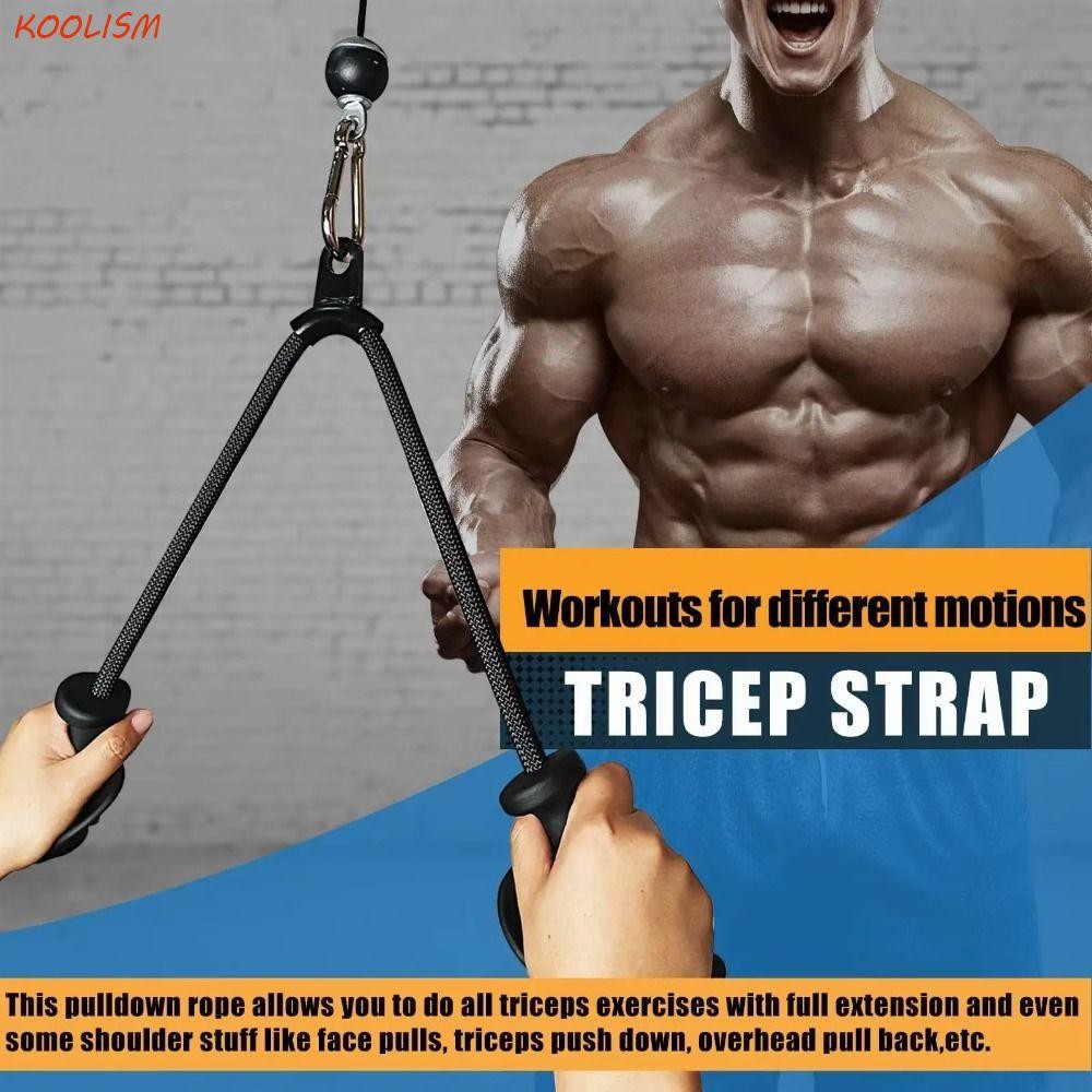 KOOLISM Gantry Pull Rope, 360° Triceps Fitness Pull Rope, Tricep Rope ...