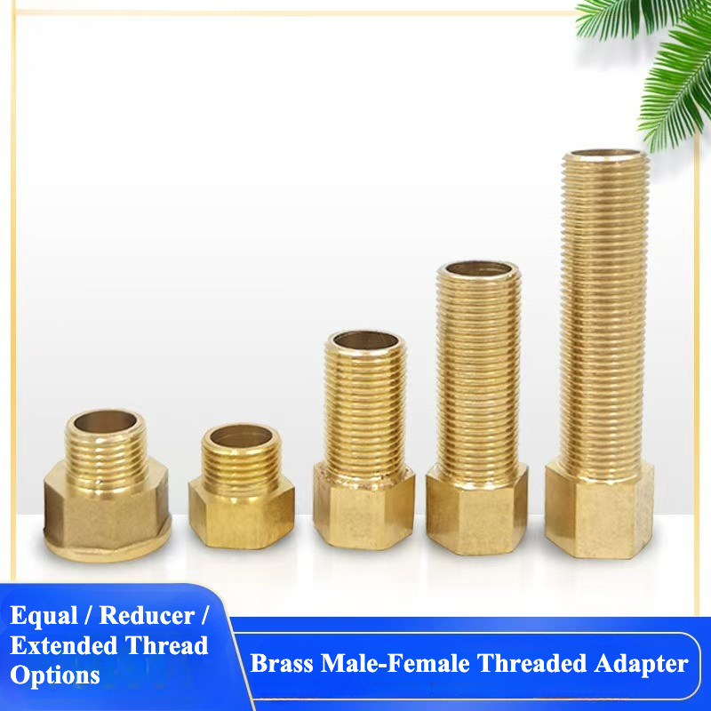 Brass Pipe Fitting Extension Adaptor Male Female Thread 50mm / 70mm ...