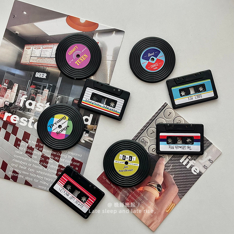 [1260 Orang Dinilai] INS Kreatif Retro Vinyl Rekod Magnet Peti Sejuk ...