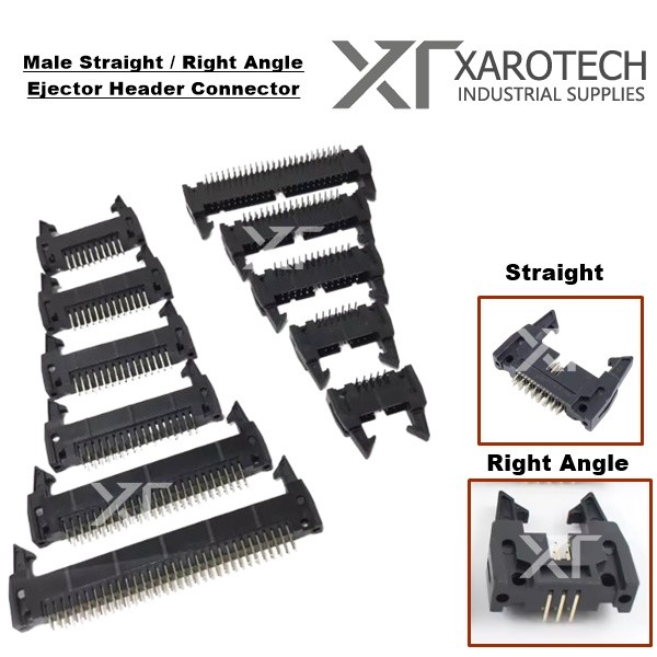 IDC Header 2.54mm Straight /Right Angle Ejector Header Connector IDC ...