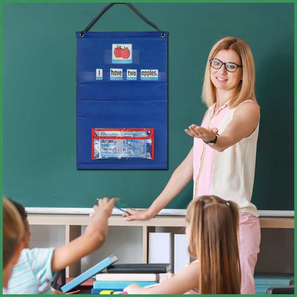 Pocket Charts for Classroom Waterproof Desktop Pocket Chart Sentence ...