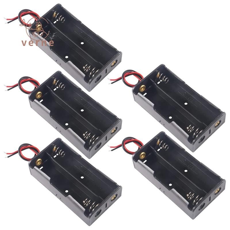 5 Pcs 3.7V 18650 Battery Holder Housing Plastic Battery Storage Box ...