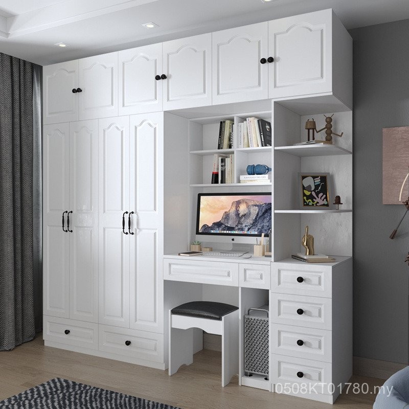 Wardrobe Desk Integrated Computer Desk Combination Cabinet Children's ...