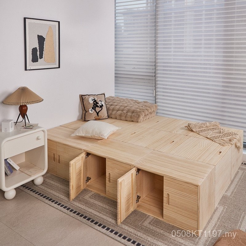 Bed Box Solid Wood Bed Bed Locker Box Bed Splicing Tatami Wholesale ...