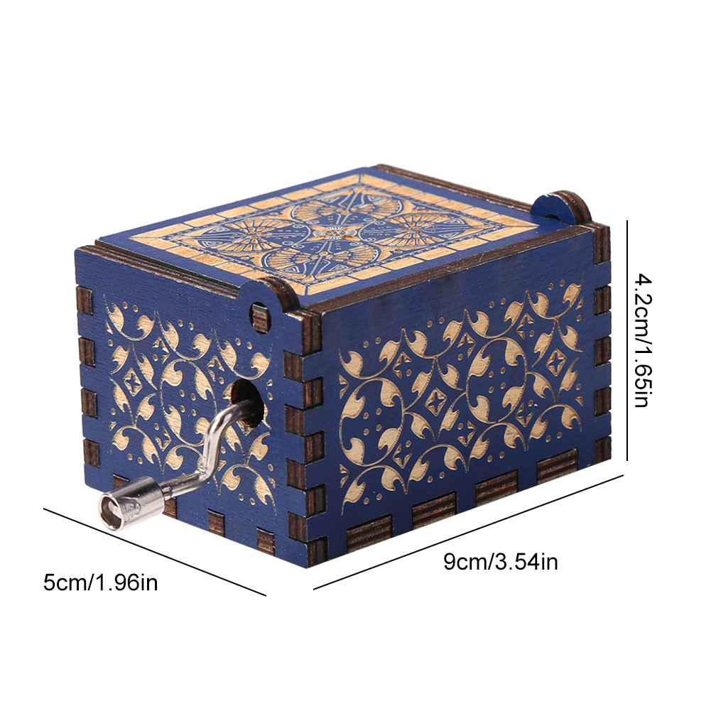 Wooden Elegant Music Box Exquisite Retro Musical Box for Friends Kids ...