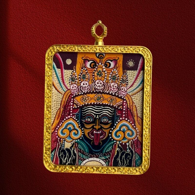 Thangka 4*5 Zhaji ethnic style square brand pendant naked pendant DIY ...