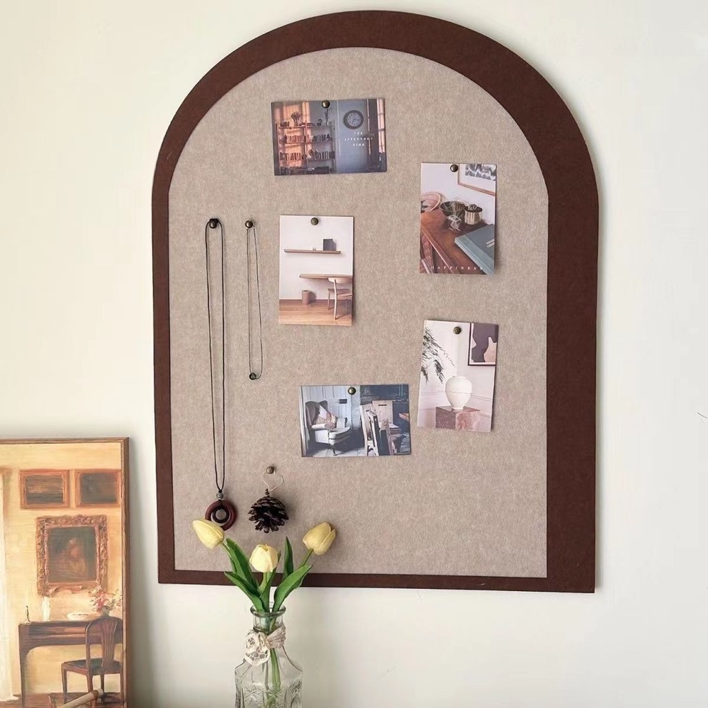 Ins Felt Photo Wall Decoration Cork Board Message Wall Self-Adhesive ...