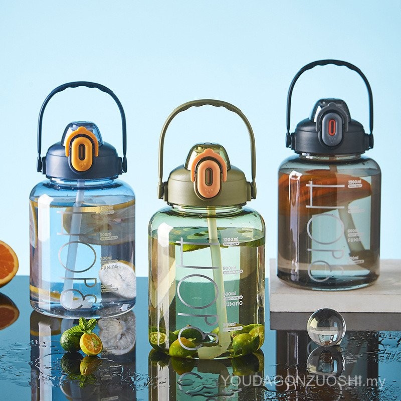 New internet-famous plastic water cup with a large capacity of 1500 ml ...