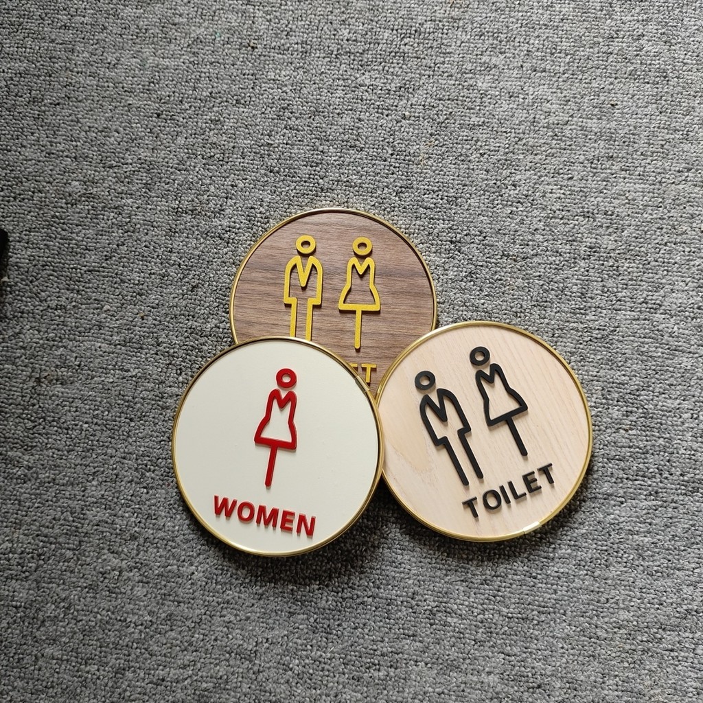 Toilet Sign Washroom Sign Tanda Tandas 洗手间 标识牌 门牌 C11 | Shopee Malaysia