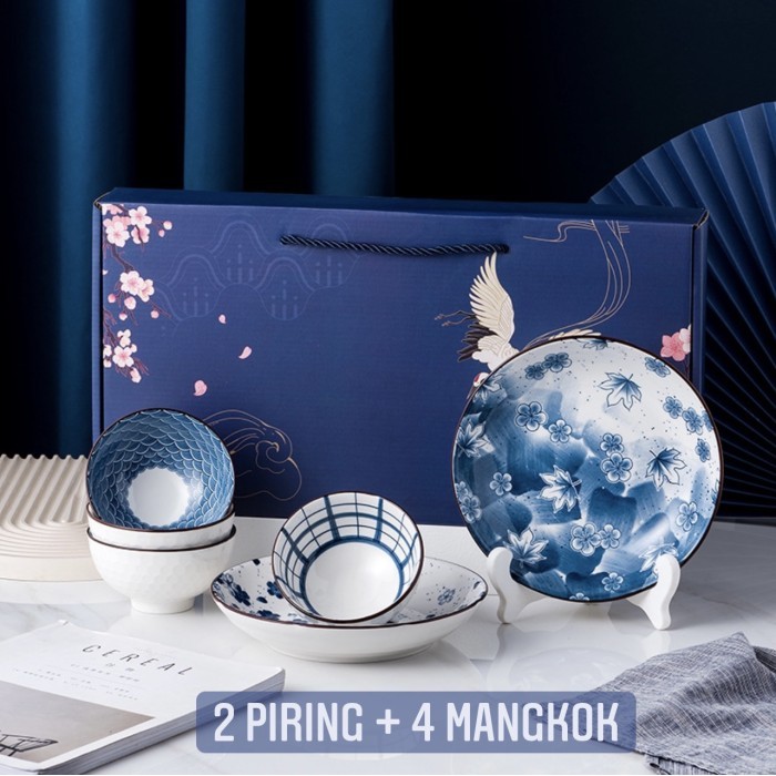 Birdie Plate Set Gift Box / Wedding Gift Set / Gift Hampers - Set of ...