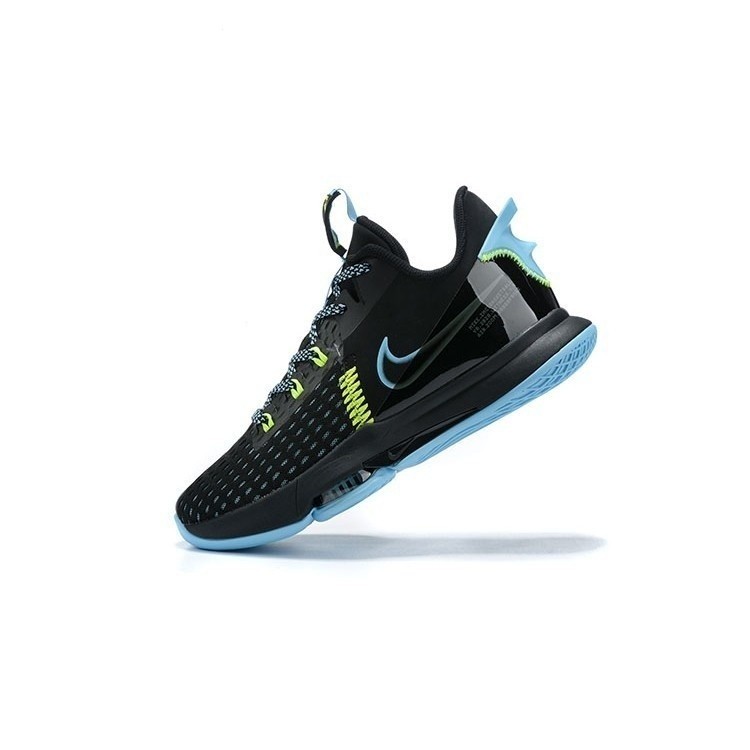 Original Nike Lebron James Witness 5 Black/Blue Sports Basketball Shoes ...