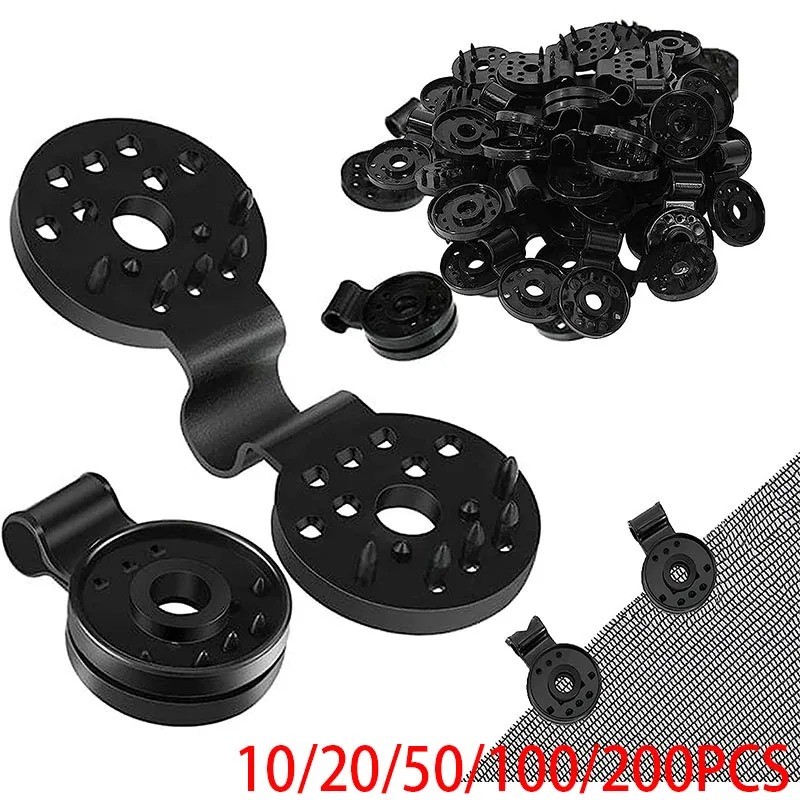 10-50pcs Tent Accessories Shade Cloth Plastic Clips Greenhouse Fabric ...