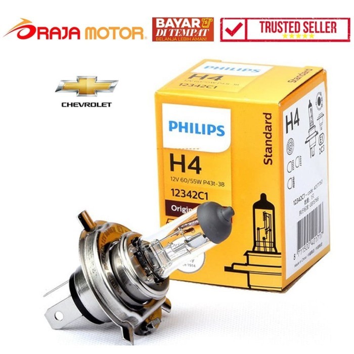 Philips Halogen Head Bulb Chevrolet H4 12V 60/55W 12342 | Shopee Malaysia