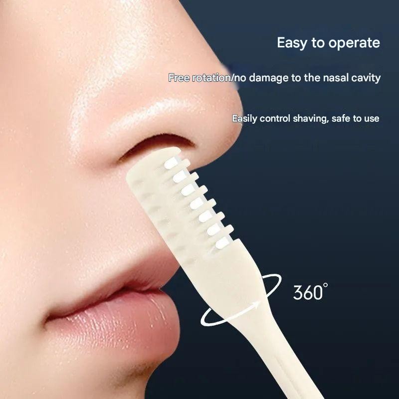 Manual Nose Hair Trimmer Double Headed Nose Razor Washable Shaver ...