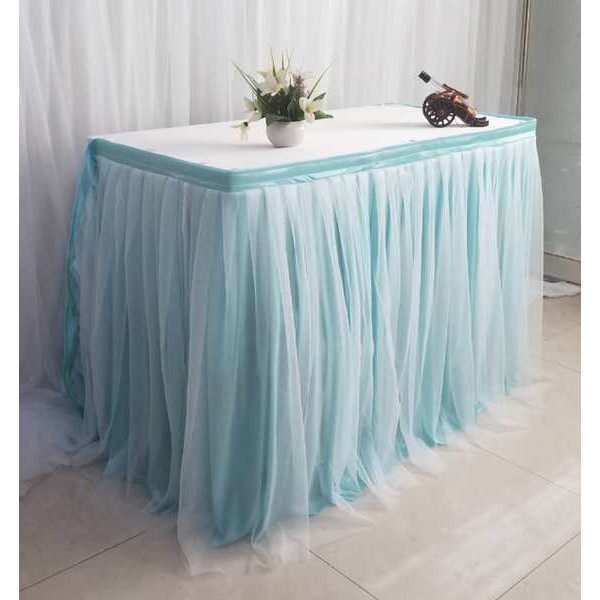 skirting table top table top skirting Latar belakang perkahwinan ...