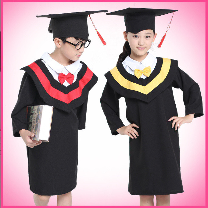 (Ready stock) kids graduation jacket with hat bachelor gown cosplay ...