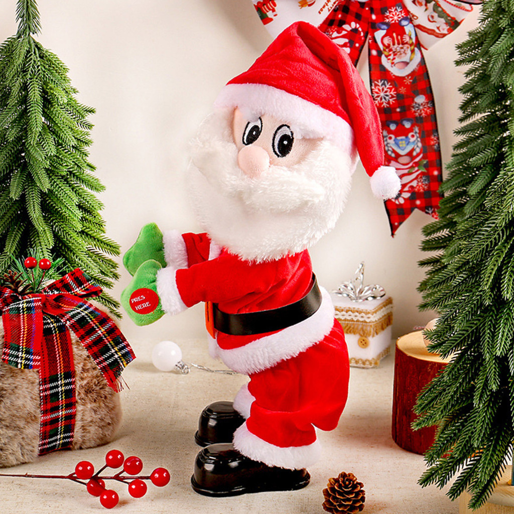 Twerking Dancing Santa Claus with Music Singing Animated Christmas ...