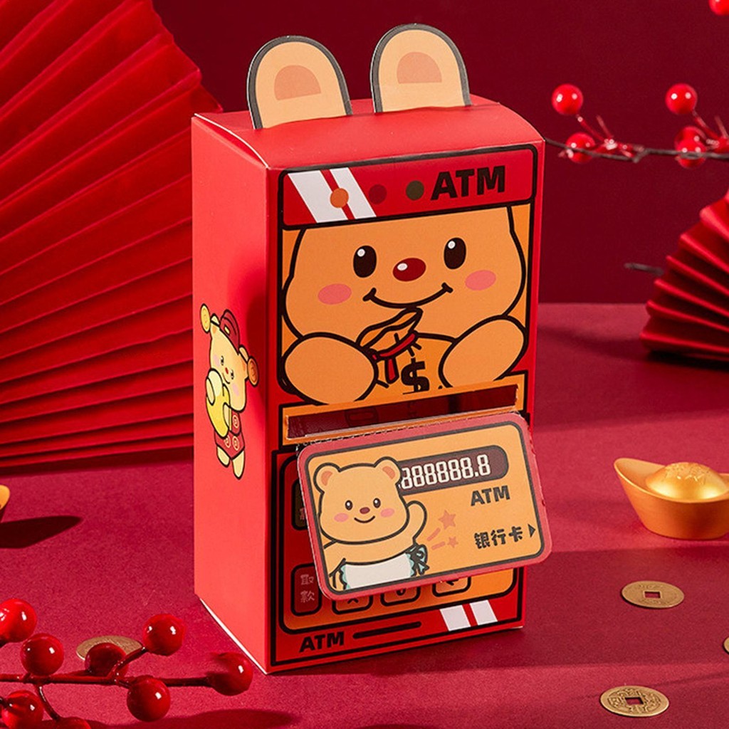 Red Packets Chinese Red Packet New Year Money Box Assembled Money ...