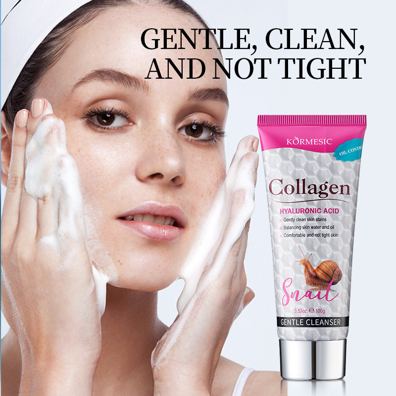 KORMESIC Snail Collagen Facial Cleanser Deep Cleansing Remove ...