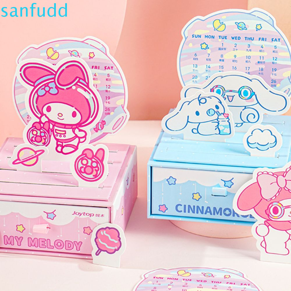 SANFUDD Cinamonroll Desk Calendar, Yearly Agenda Desktop Organizer 2025 ...