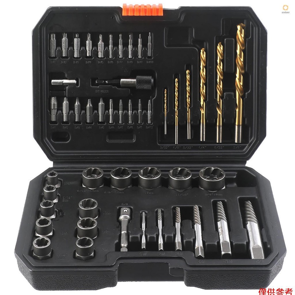 48-Piece Set Impact Bolt Extractor Screw Extractor Set and Stripped ...