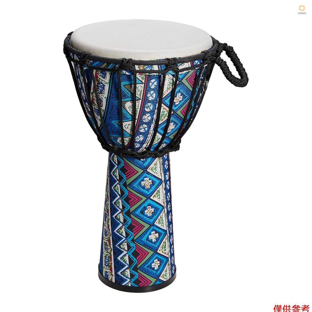 8 Inch African Drum PVC Drum Body Sheepskin Drum Surface Lightweight ...