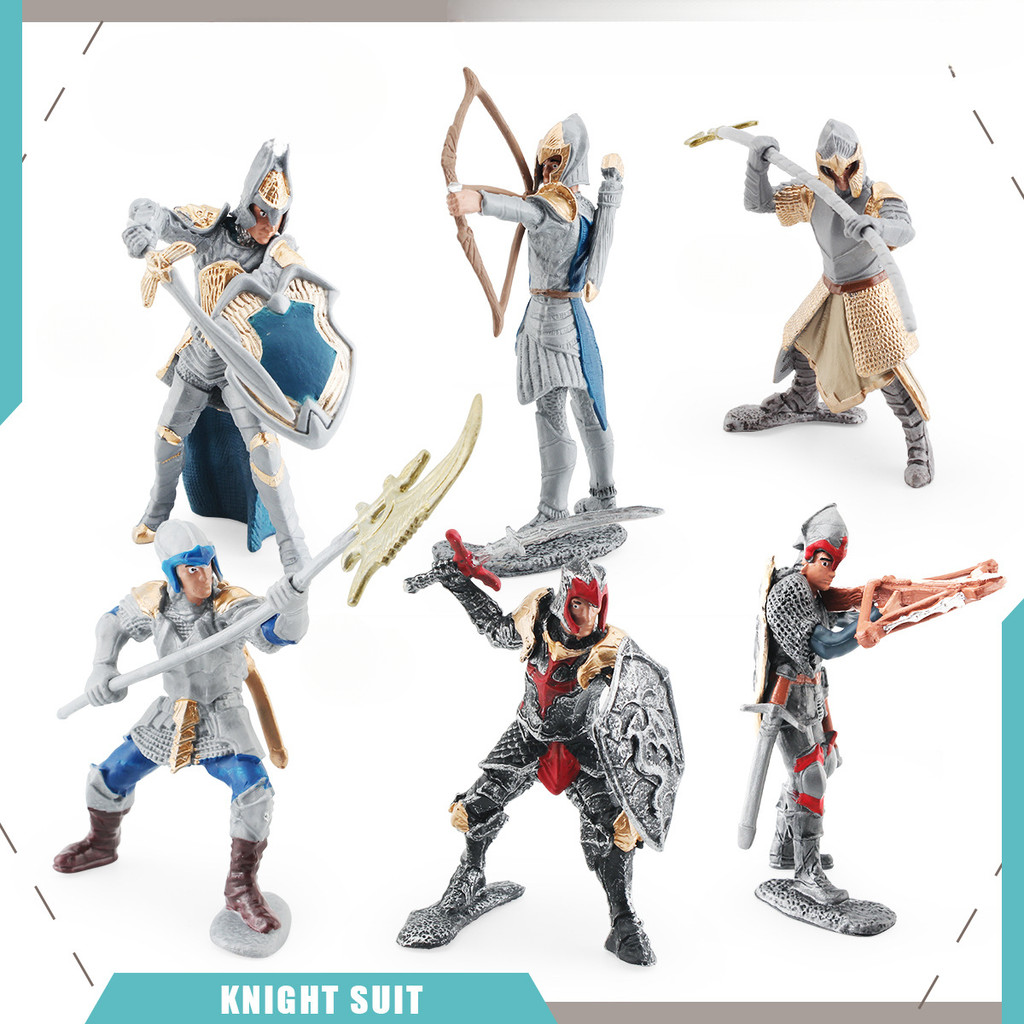 Simulation Western Myth Knight with Weapon Model Eagle Knight Spear ...