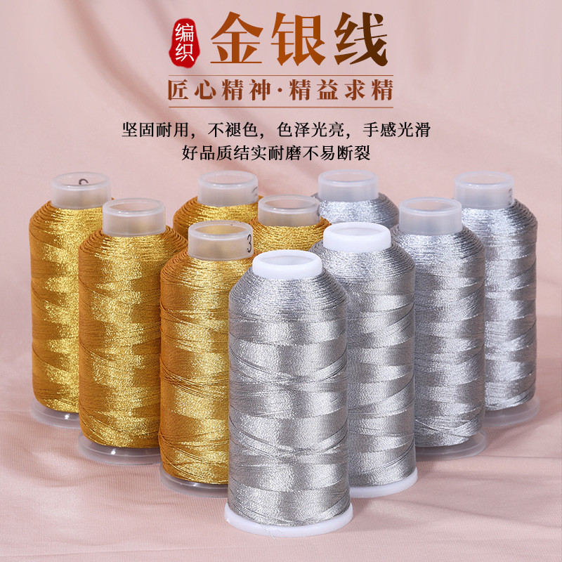 Gold Thread Silver Thread Strand Gold Thread Strand Braided Rope ...