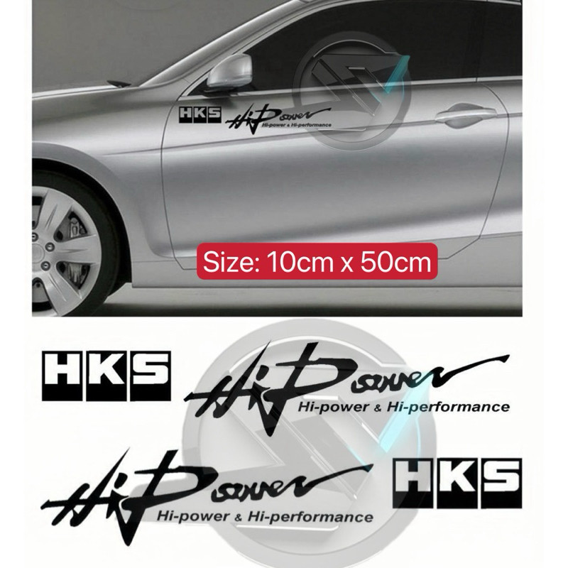 (Ready Stock) S1292# Universal HKS Hi-Power Motorsport Decal Car ...