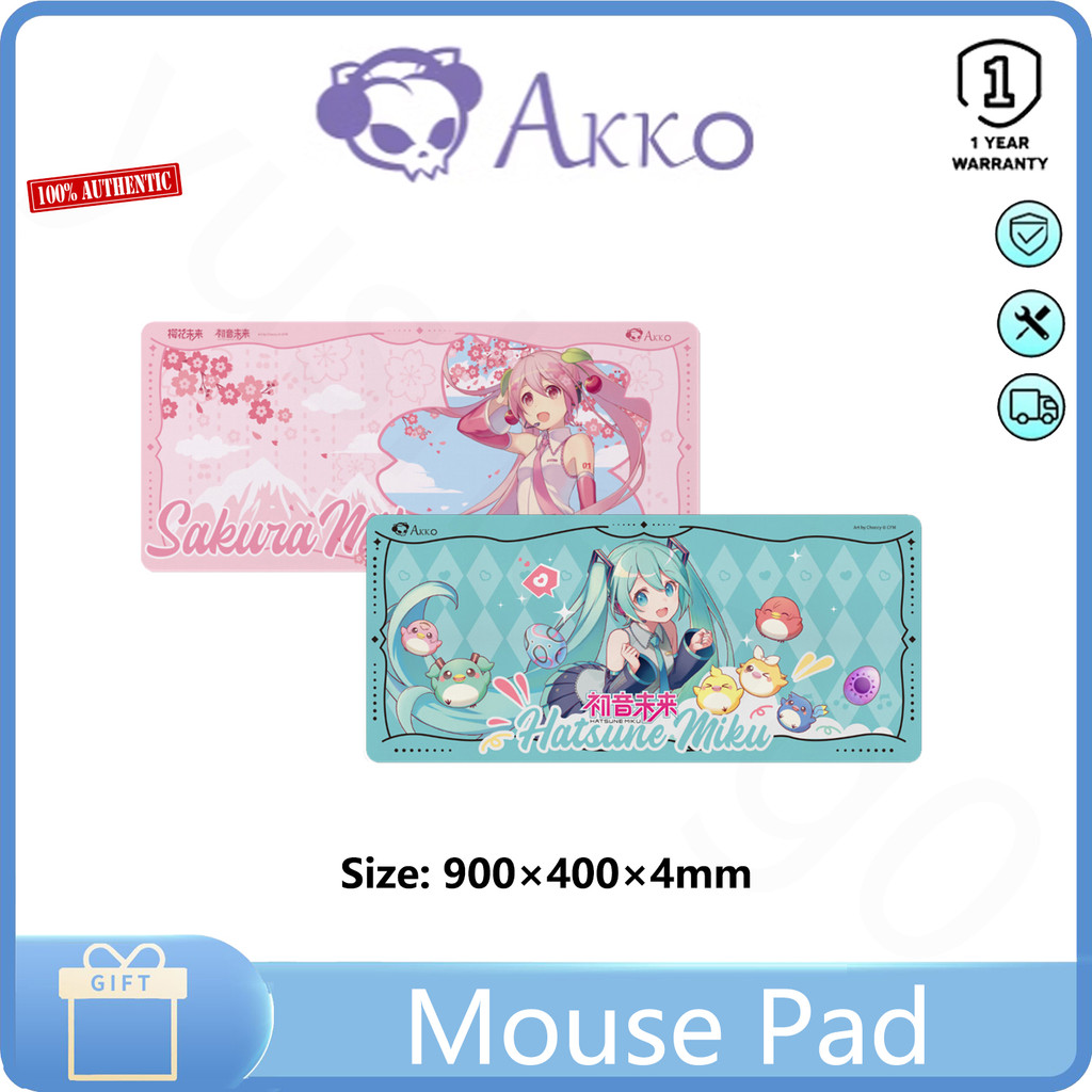 AKKO Mouse Pad Hatsune Miku IP Large mouse pad Table pad 900x400 x 4mm ...