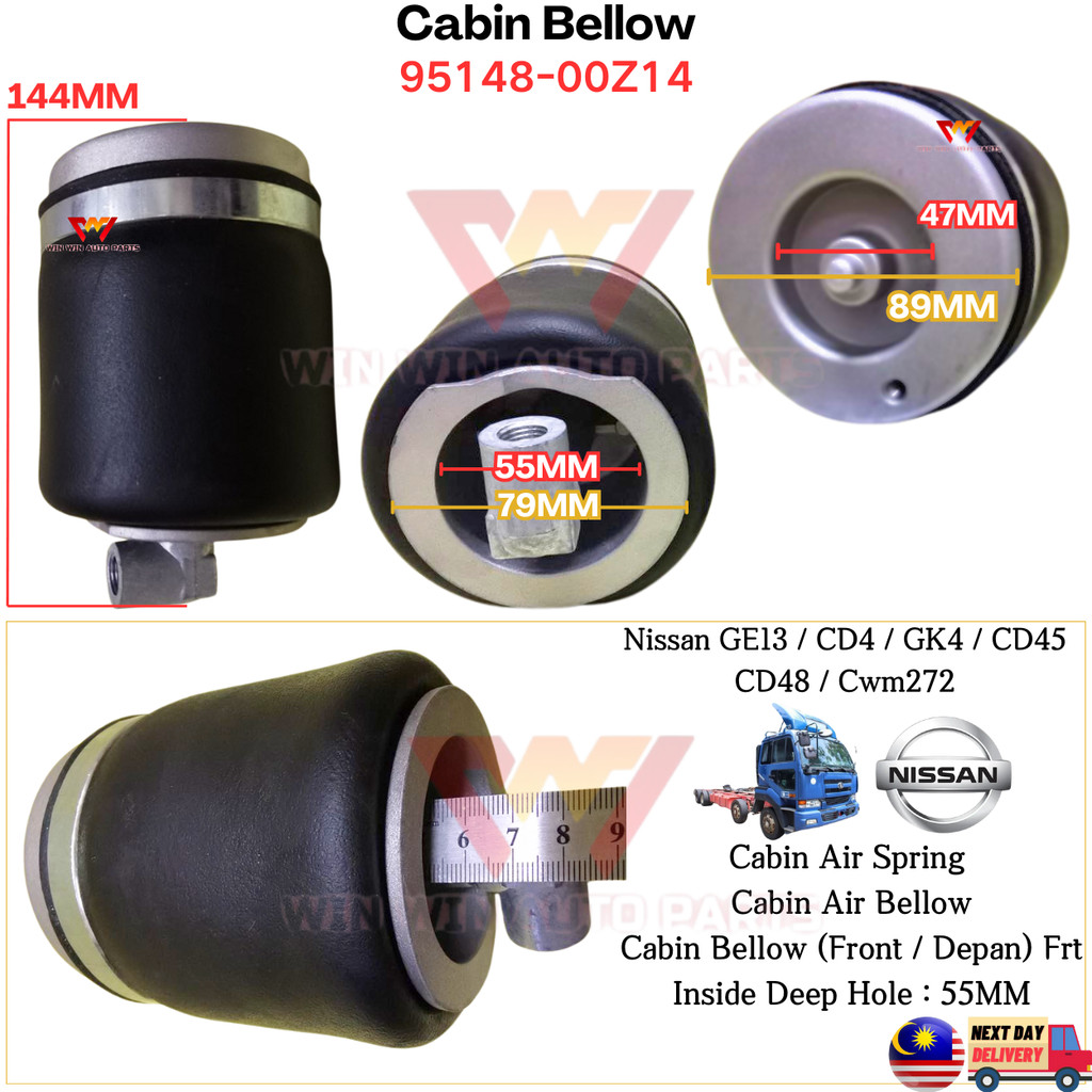 95148-00Z14 Nissan GE13 CD4 45 GK4 Cwm272 Kabin Bellow Cabin Air Spring ...