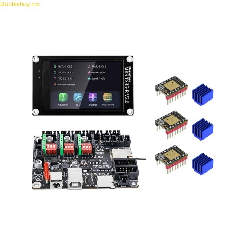 Doublebuy MKS DLC32 GRBL Control Board with TS35 LCD Screen TMC2209 ...