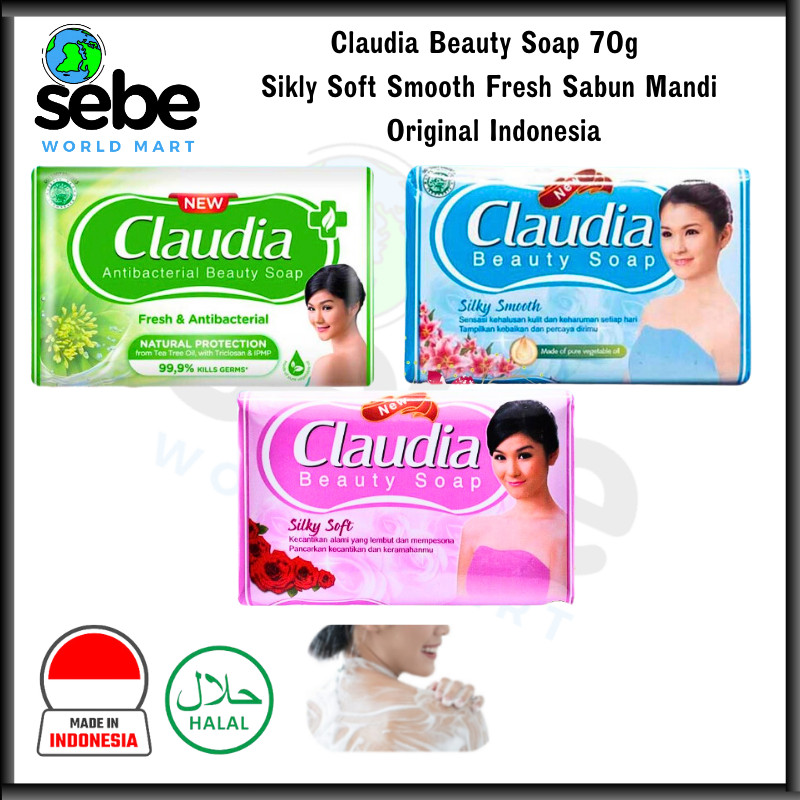 Claudia Beauty Soap 70g Sikly Soft Smooth Fresh Sabun Mandi Original ...