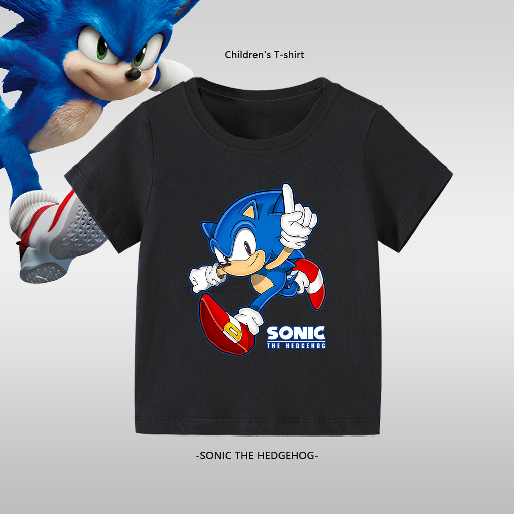 Sonic series Amy Rose Knuckles Tails Shadow Boys T-Shirts Baju | Shopee ...