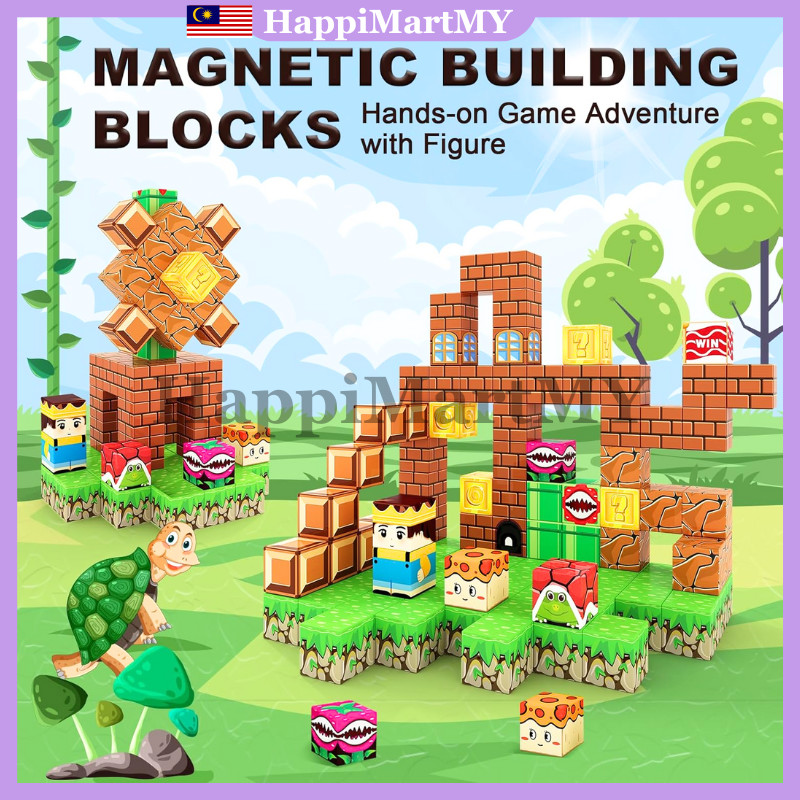 MINECRAFT Magnetic Cube Building Block Magnet Magnetic Educational ...
