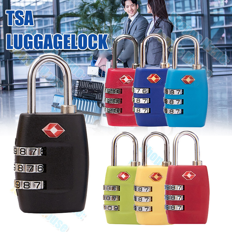 Luggage Lock TSA Lock Password Lock Padlock Kunci Mangga Nombor Travel ...