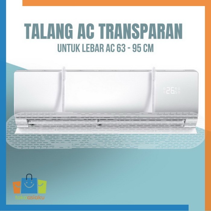 AC Gutter Reflector Air Conditioning Wind Blocker Transparent Model 63 ...