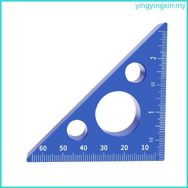 YIN Multifunction Woodworking Square 45 90 Degree Angles Ruler Inch ...