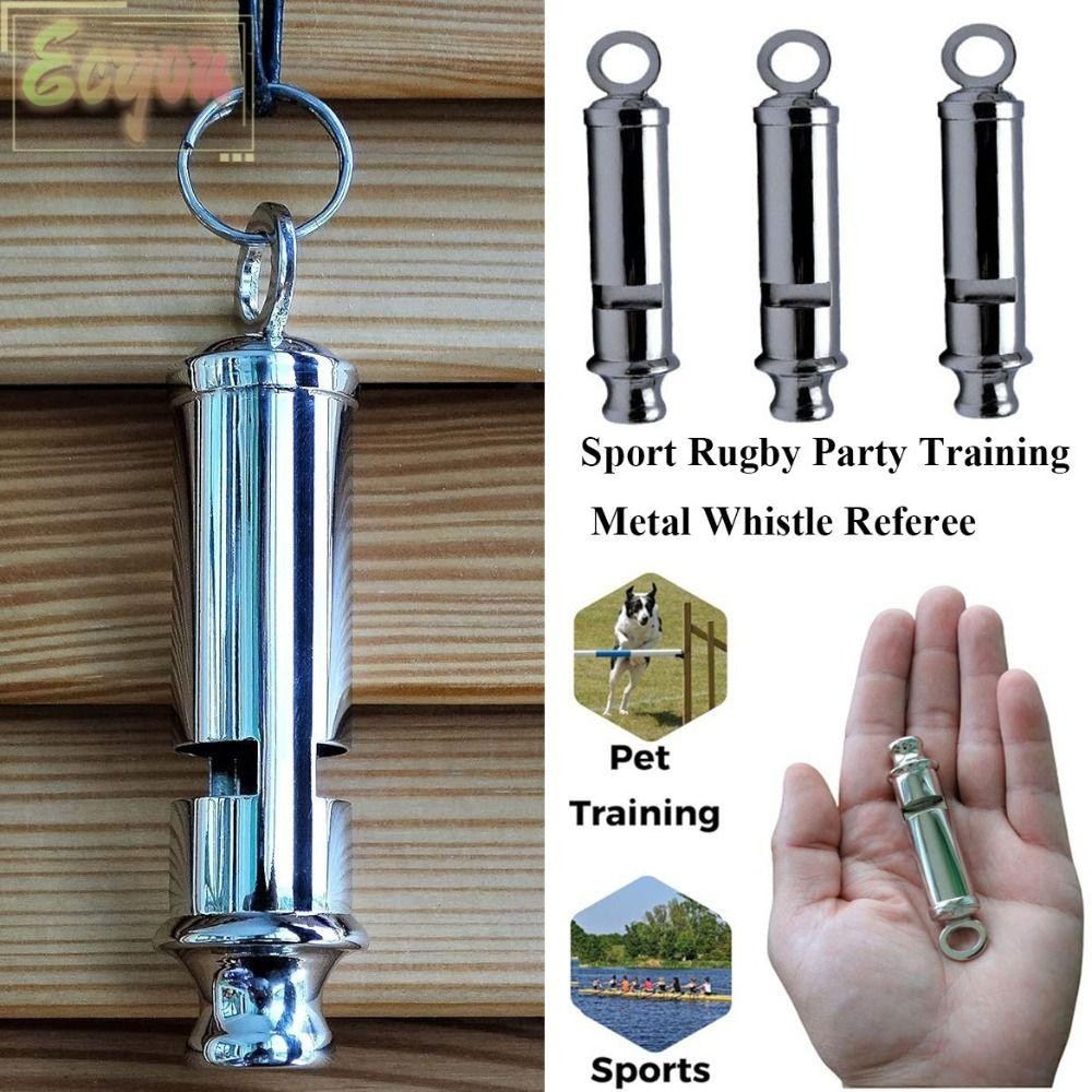 ECYOU Referee Sport Whistle, 4 Styles Stainless Steel Metal Whistle ...